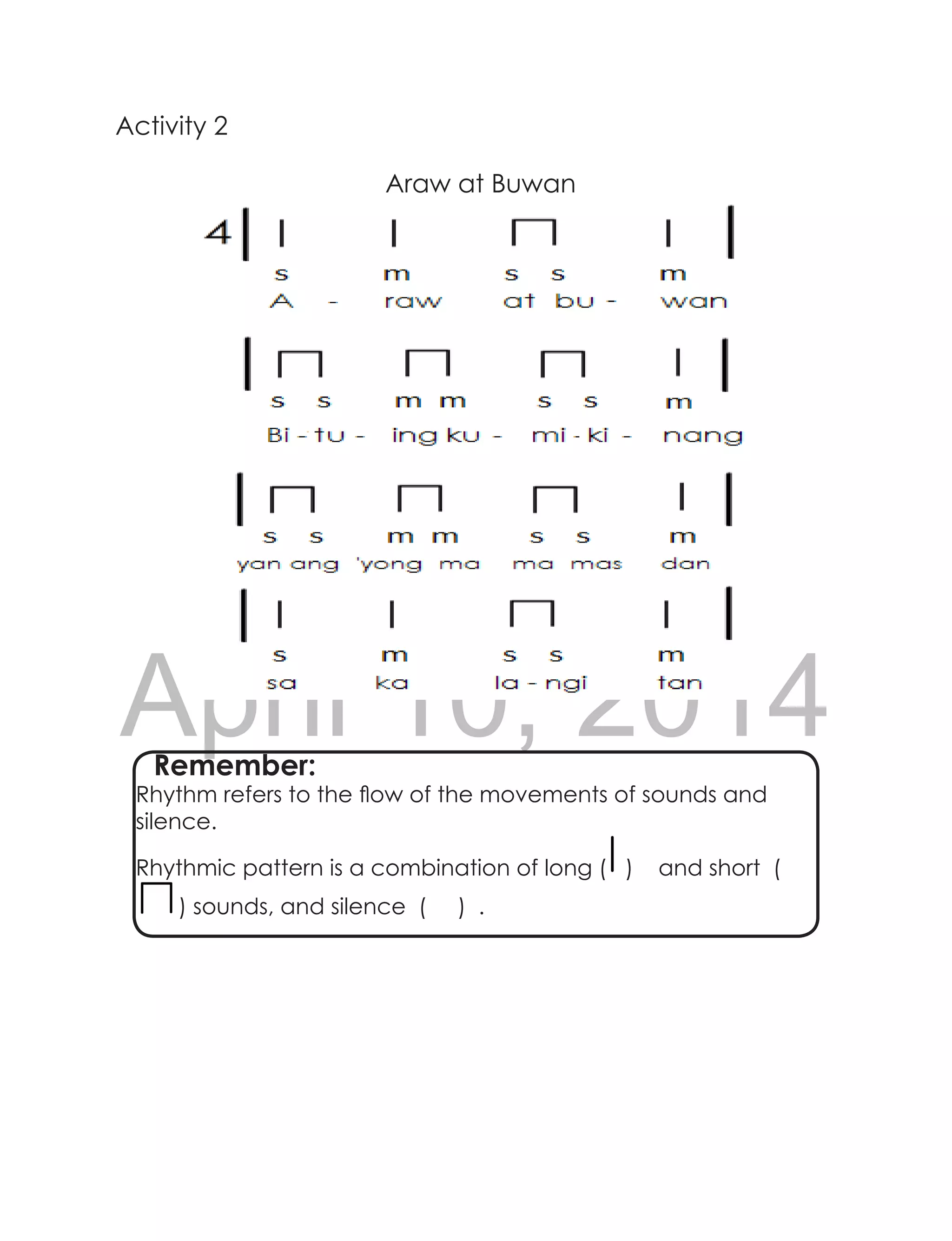 K TO 12 GRADE 3 LEARNING MATERIAL IN MUSIC | PDF