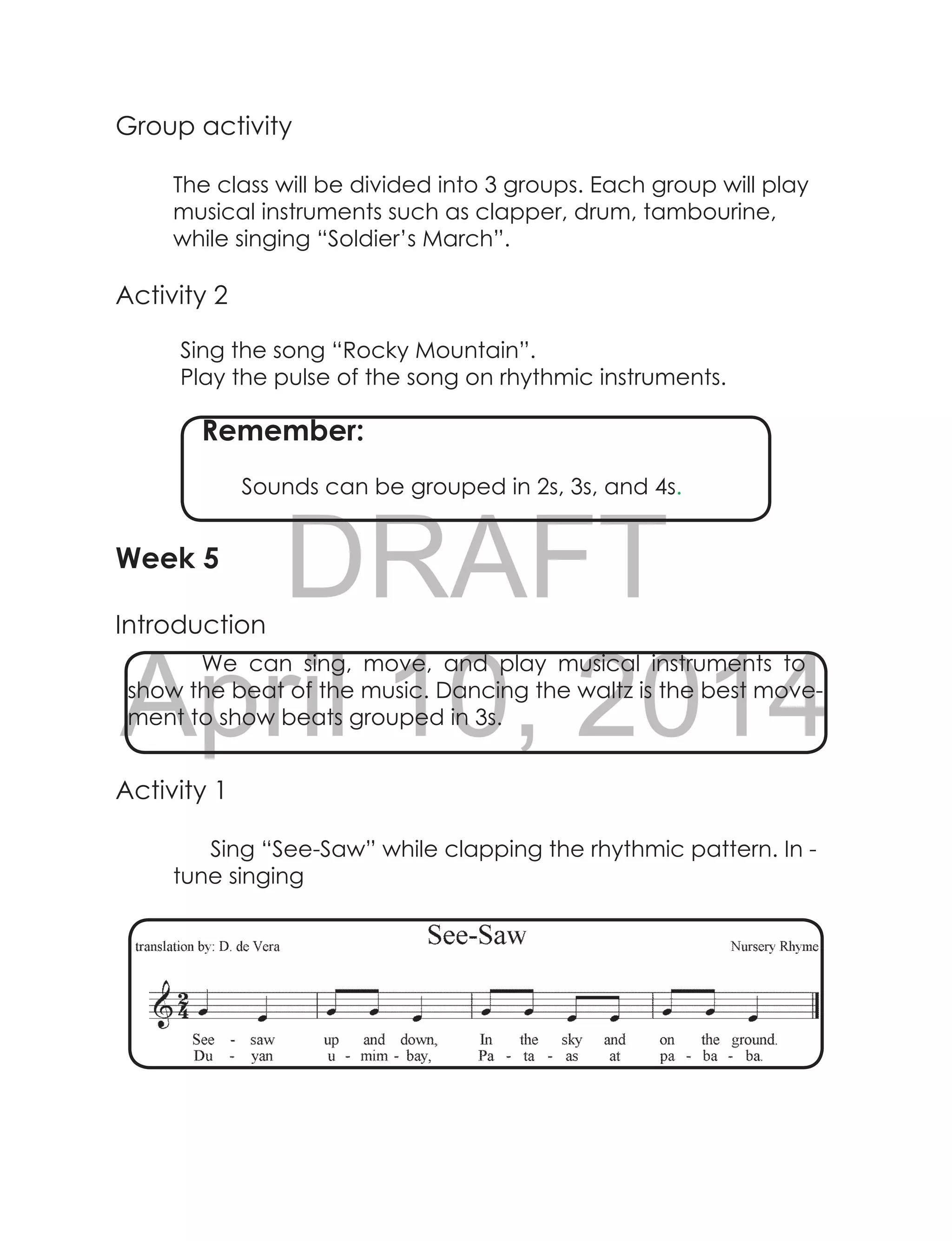 K TO 12 GRADE 3 LEARNING MATERIAL IN MUSIC | PDF