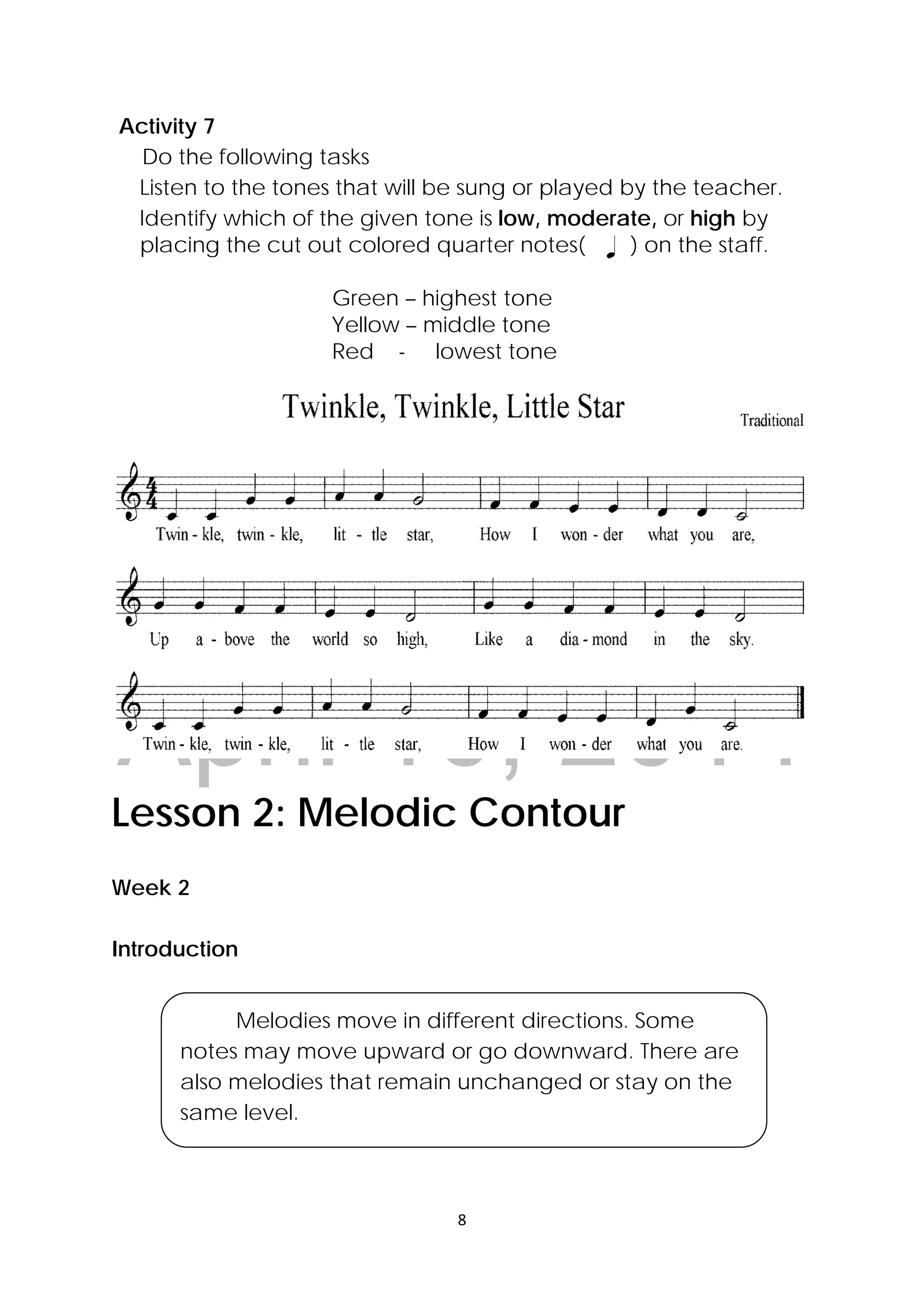 K TO 12 GRADE 3 LEARNING MATERIAL IN MUSIC | PDF