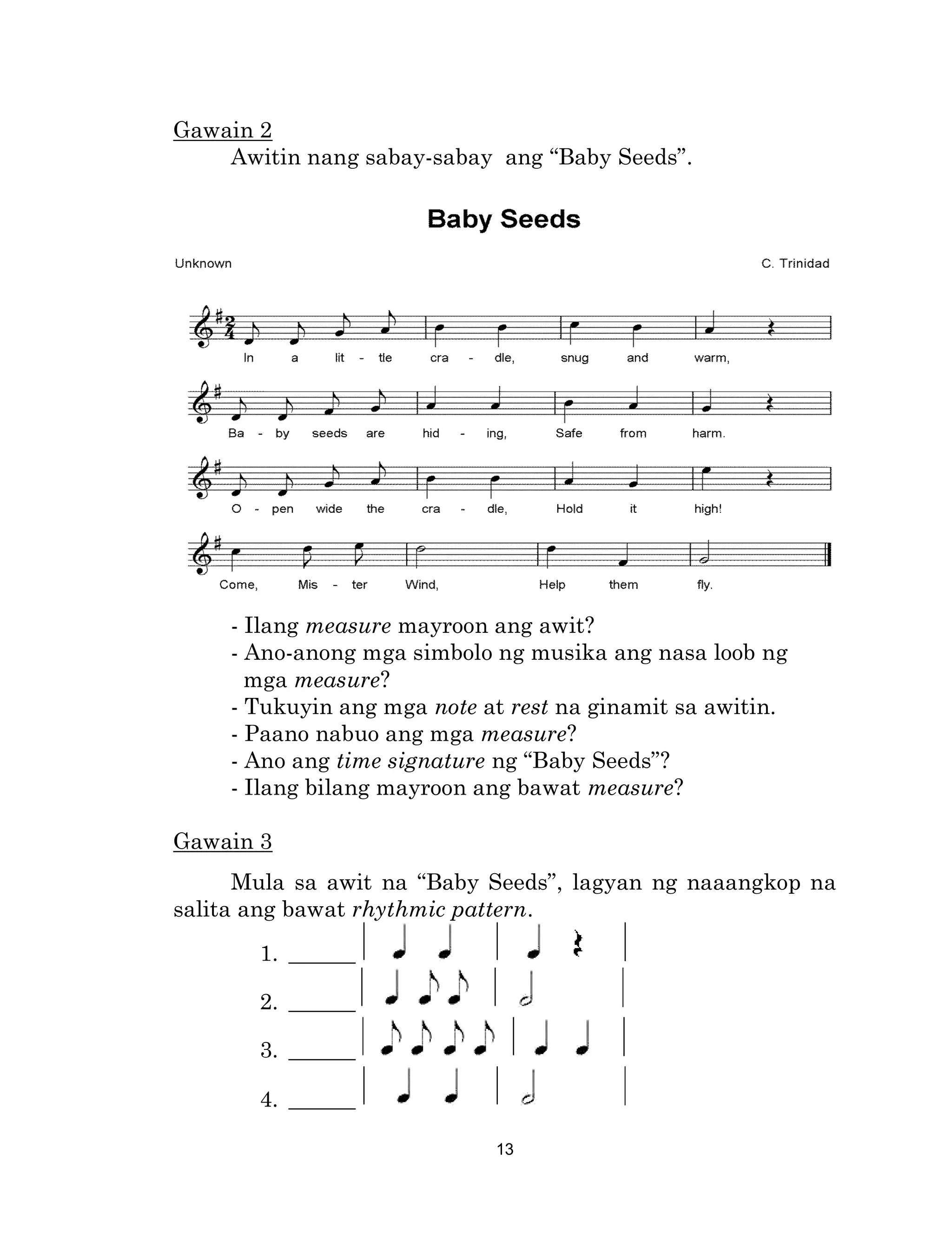 K TO 12 GRADE 4 LEARNER’S MATERIAL IN MUSIC (Q1-Q4) | PDF