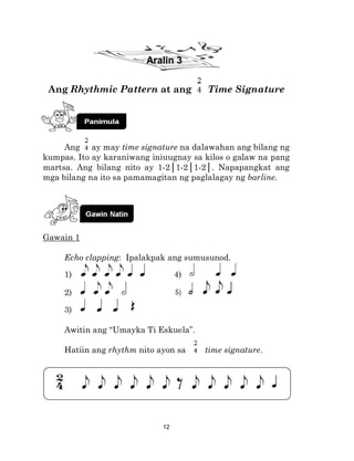 K TO 12 GRADE 4 LEARNER’S MATERIAL IN MUSIC (Q1-Q4) | PDF