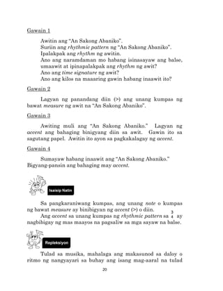 K TO 12 GRADE 4 LEARNER’S MATERIAL IN MUSIC (Q1-Q4) | PDF