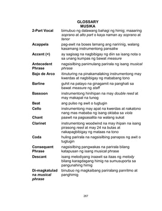 K TO 12 GRADE 4 LEARNER’S MATERIAL IN MUSIC (Q1-Q4) | PDF