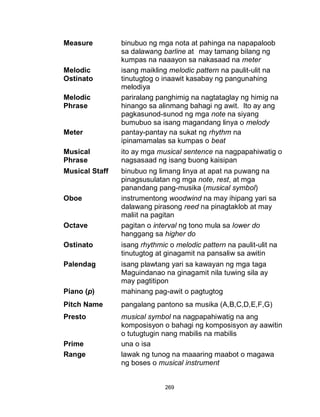 K TO 12 GRADE 4 LEARNER’S MATERIAL IN MUSIC (Q1-Q4) | PDF