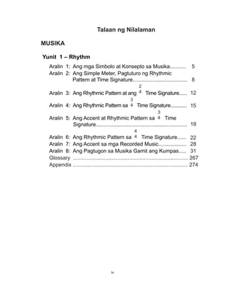 K TO 12 GRADE 4 LEARNER’S MATERIAL IN MUSIC (Q1-Q4) | PDF