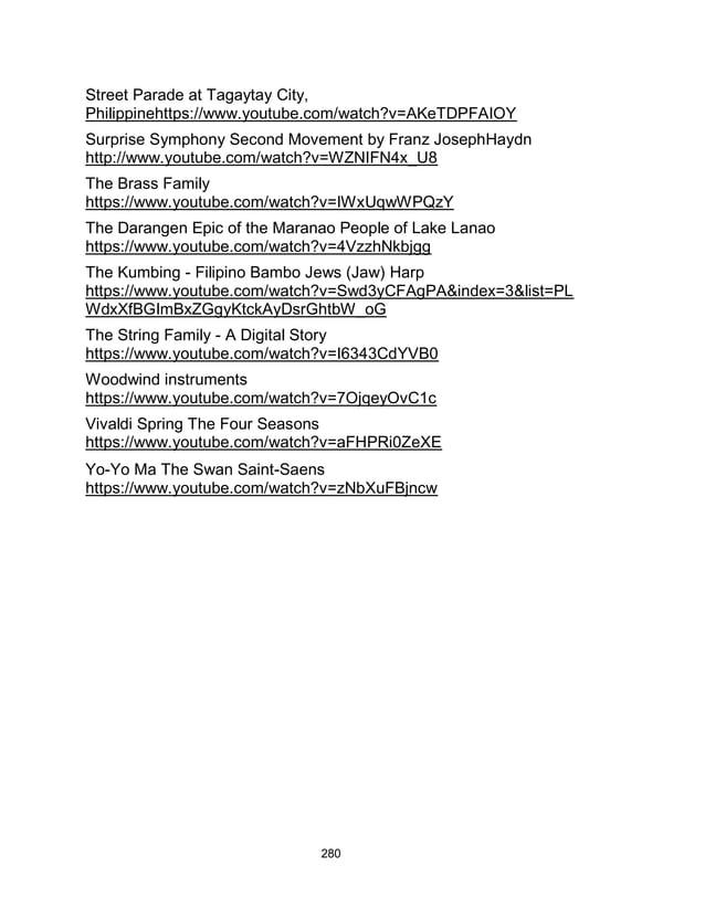 K TO 12 GRADE 4 LEARNER’S MATERIAL IN MUSIC (Q1-Q4) | PDF