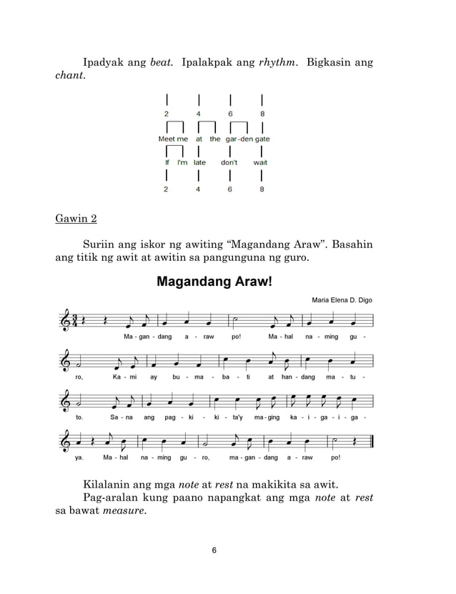 K TO 12 GRADE 4 LEARNER’S MATERIAL IN MUSIC (Q1-Q4) | PDF