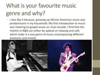 My Favourite Music | PPTX | Soft AC Music | Adult Contemporary Music