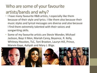 My Favourite Music | PPTX | Soft AC Music | Adult Contemporary Music