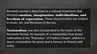 music of romantic period powerpoint presentation | PPTX