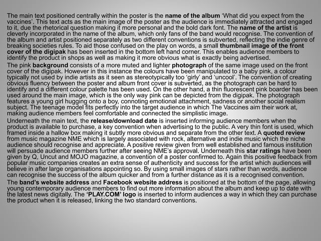 Music advertisement poster analysis x3 | PPT