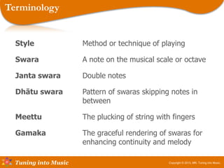 Carnatic Music Basic Guidelines: Art of Veena-playing | PPSX