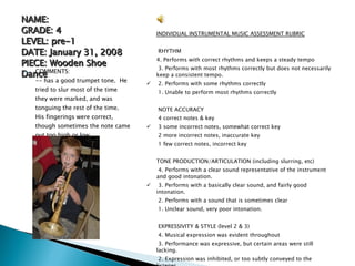 Music Assessment Through Performance | PPT