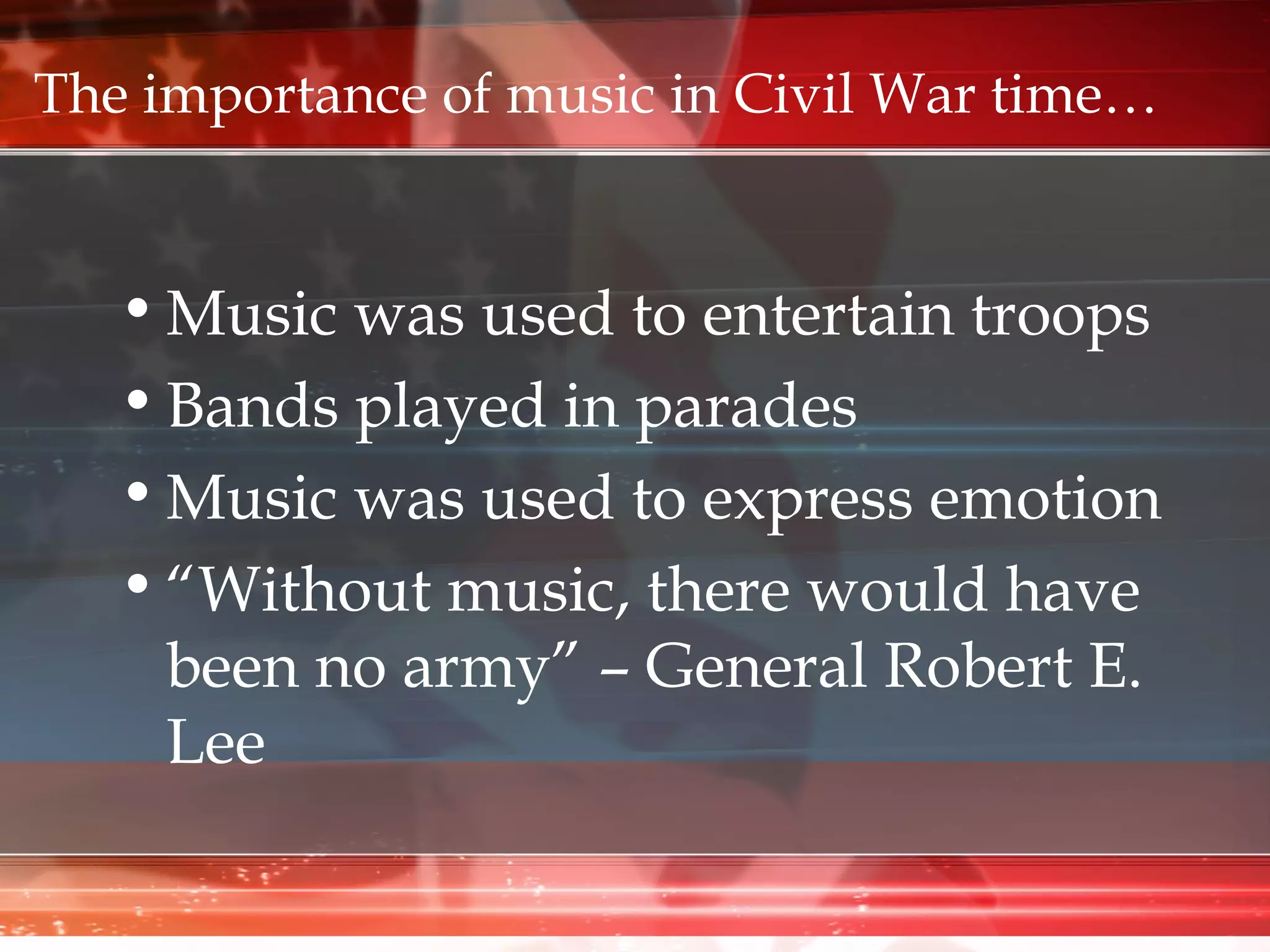 Music From The Civil War | PPT