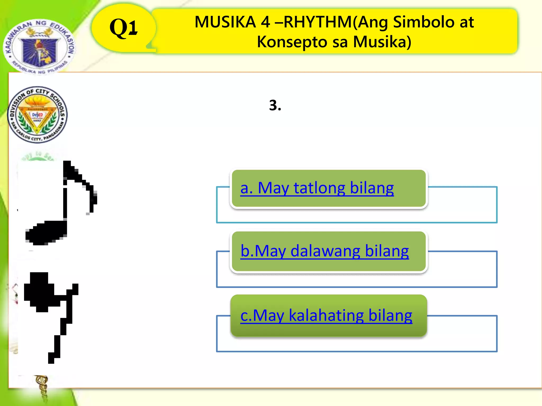 Music Grade 4 1st Quarter Lesson 1 | PPTX