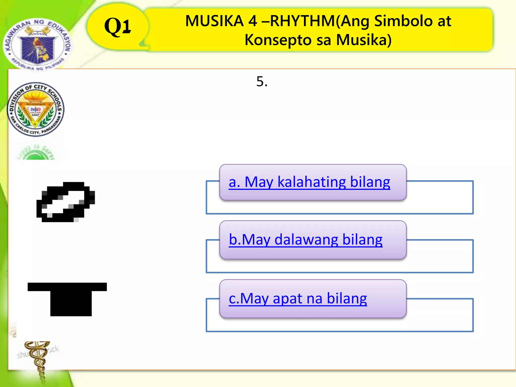 Music Grade 4 1st Quarter Lesson 1 | PPTX