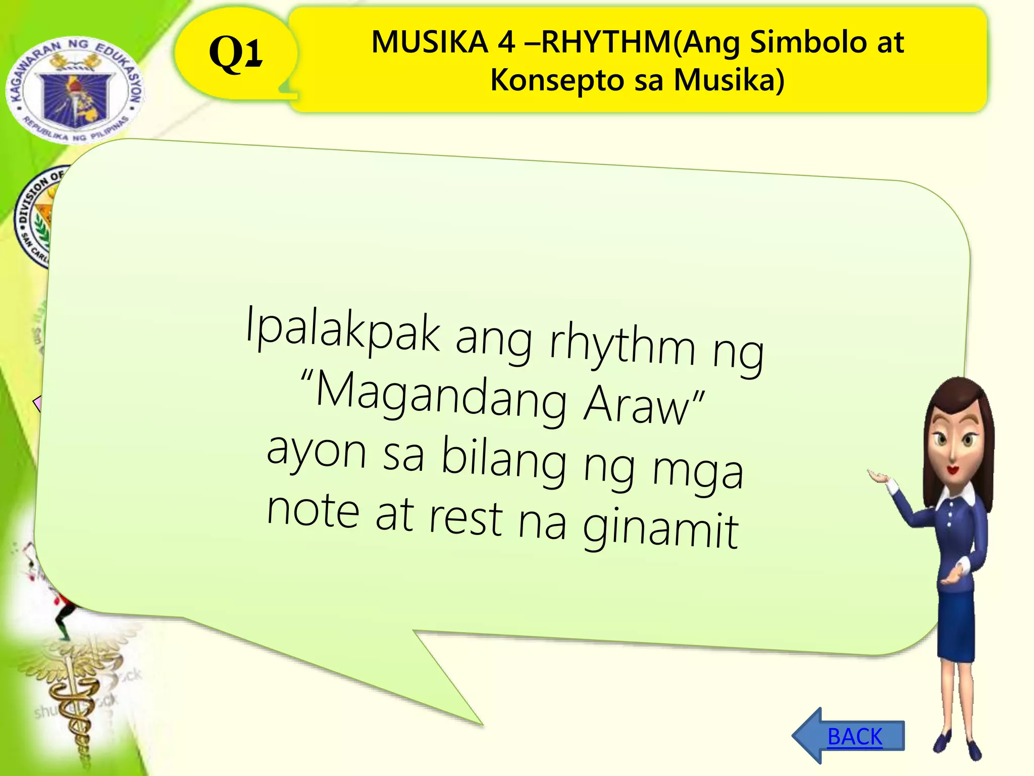 Music Grade 4 1st Quarter Lesson 1 | PPTX