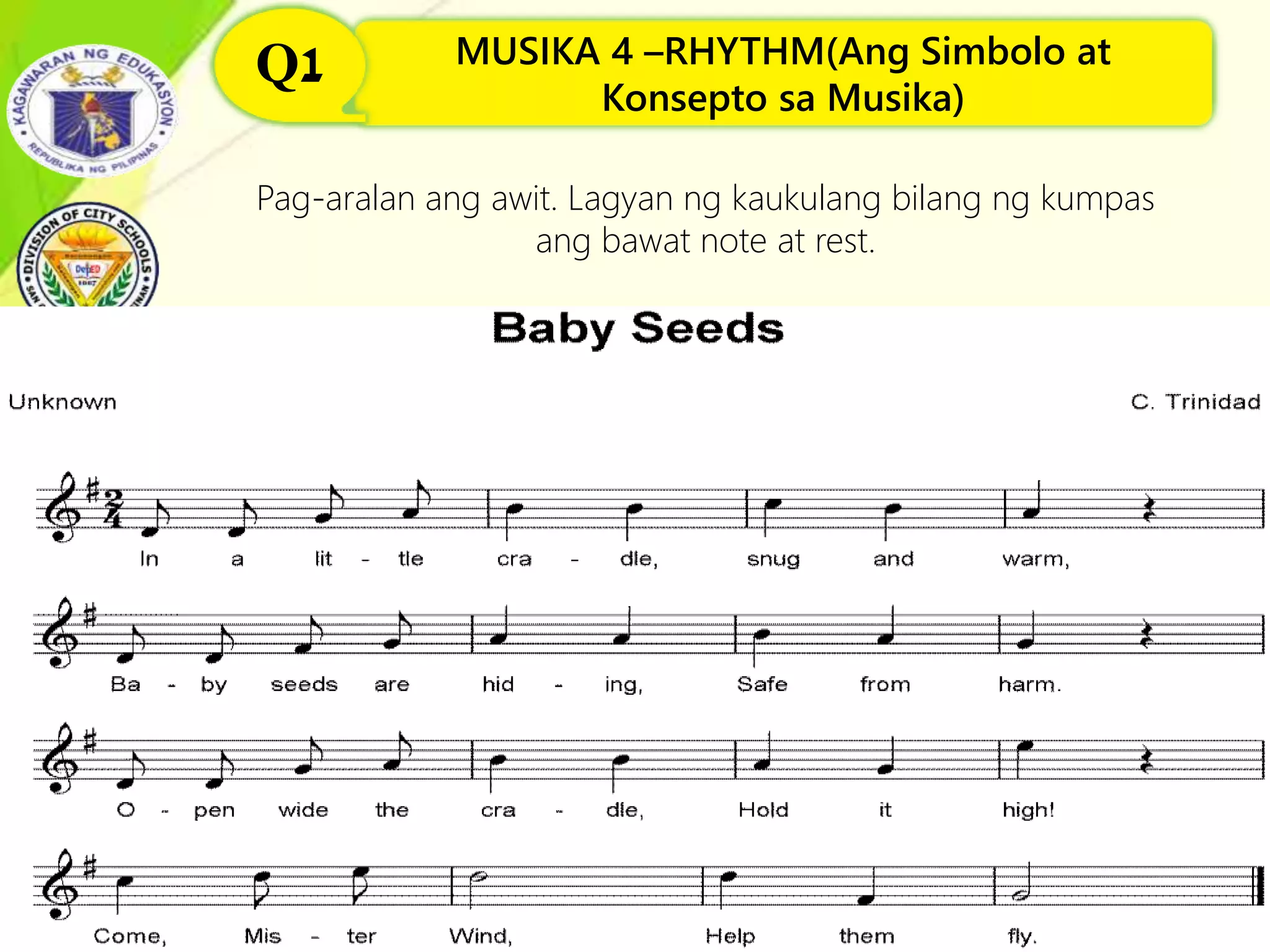 Music Grade 4 1st Quarter Lesson 1 | PPTX