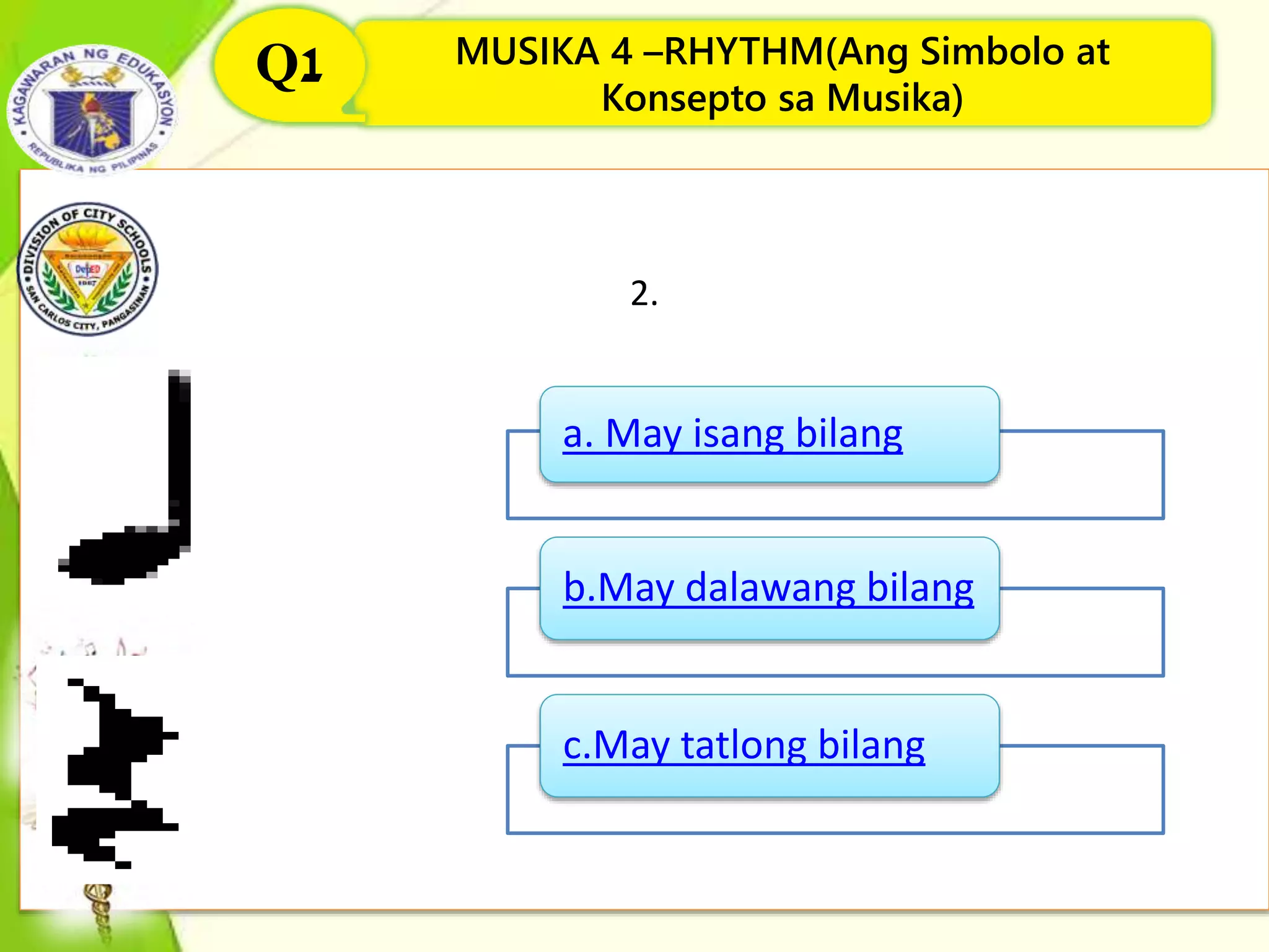 Music Grade 4 1st Quarter Lesson 1 | PPTX