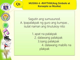 Music Grade 4 1st Quarter Lesson 1 | PPTX