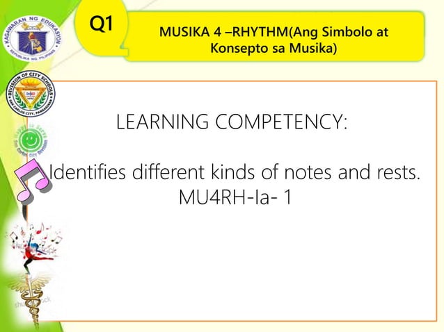 Music Grade 4 1st Quarter Lesson 1 | PPTX