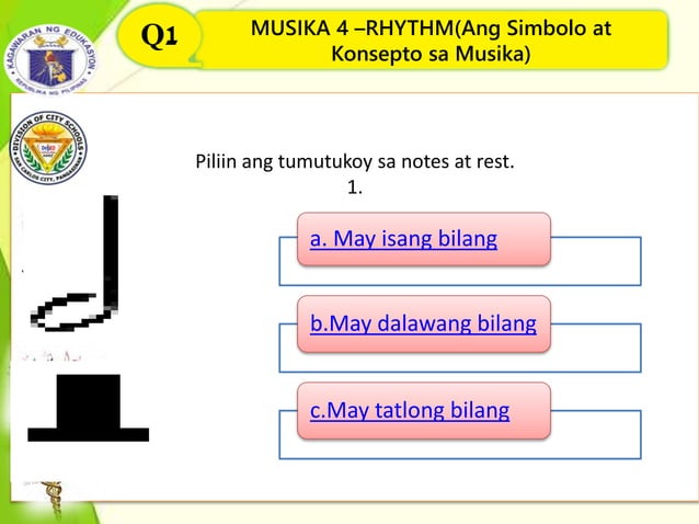 Music Grade 4 1st Quarter Lesson 1 | PPTX