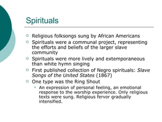 Music In African American Life | PPT