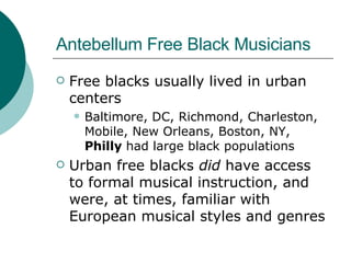 Music In African American Life | PPT