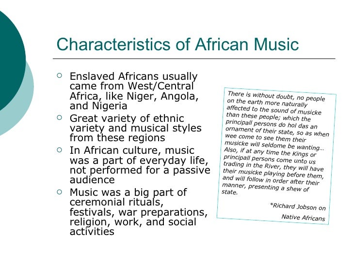Music In African American Life