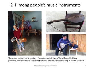 Music of minority people in Vietnam | PPT