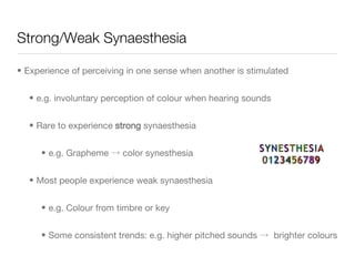 Music Organisation Using Colour Synaesthesia | PPT