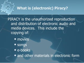 Music Piracy | PPT