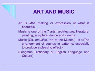 A project about music | PPT