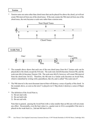 Music theory - jazz theory | PDF