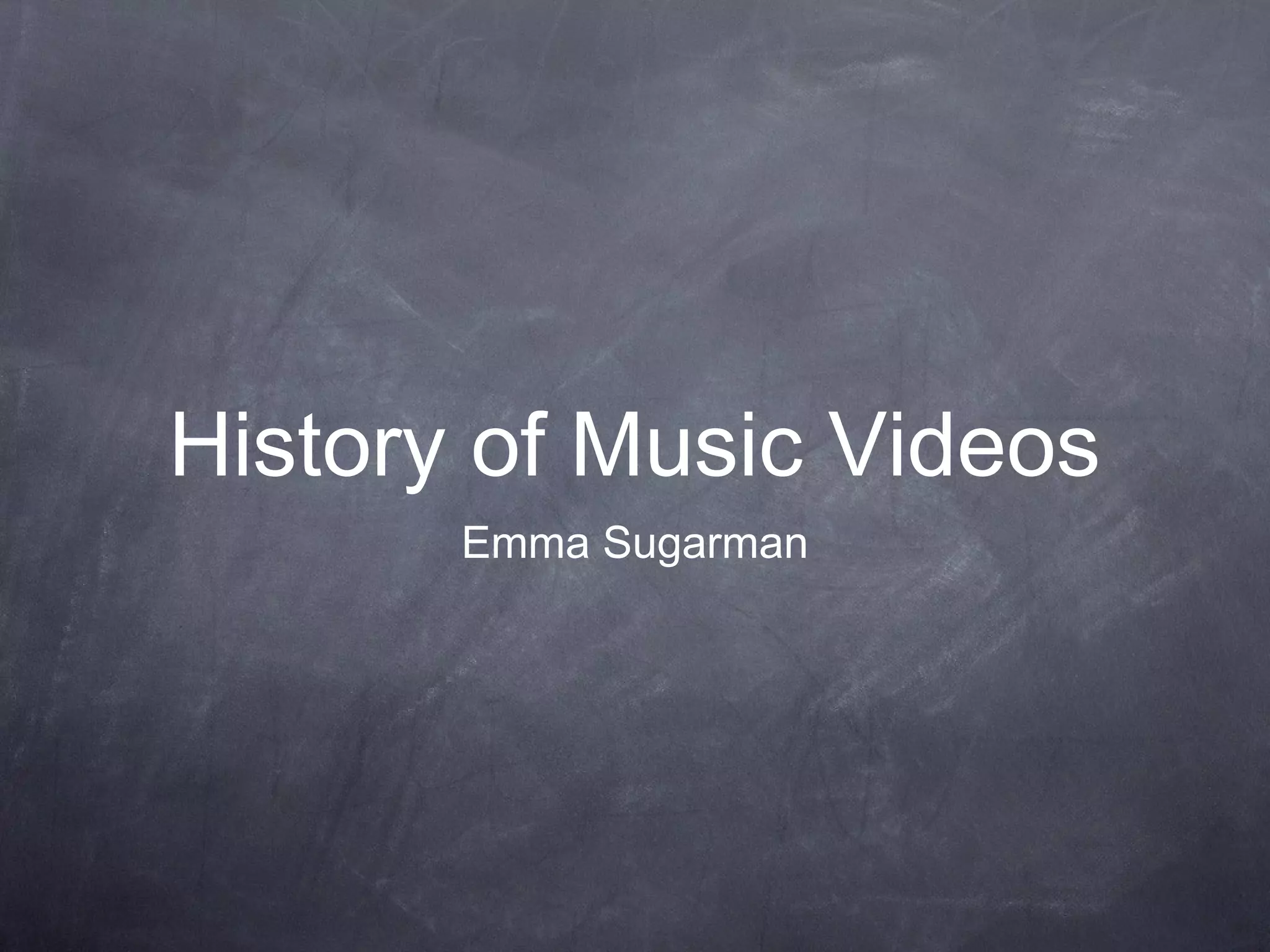 Music Video Timeline | PPT | History | Genres