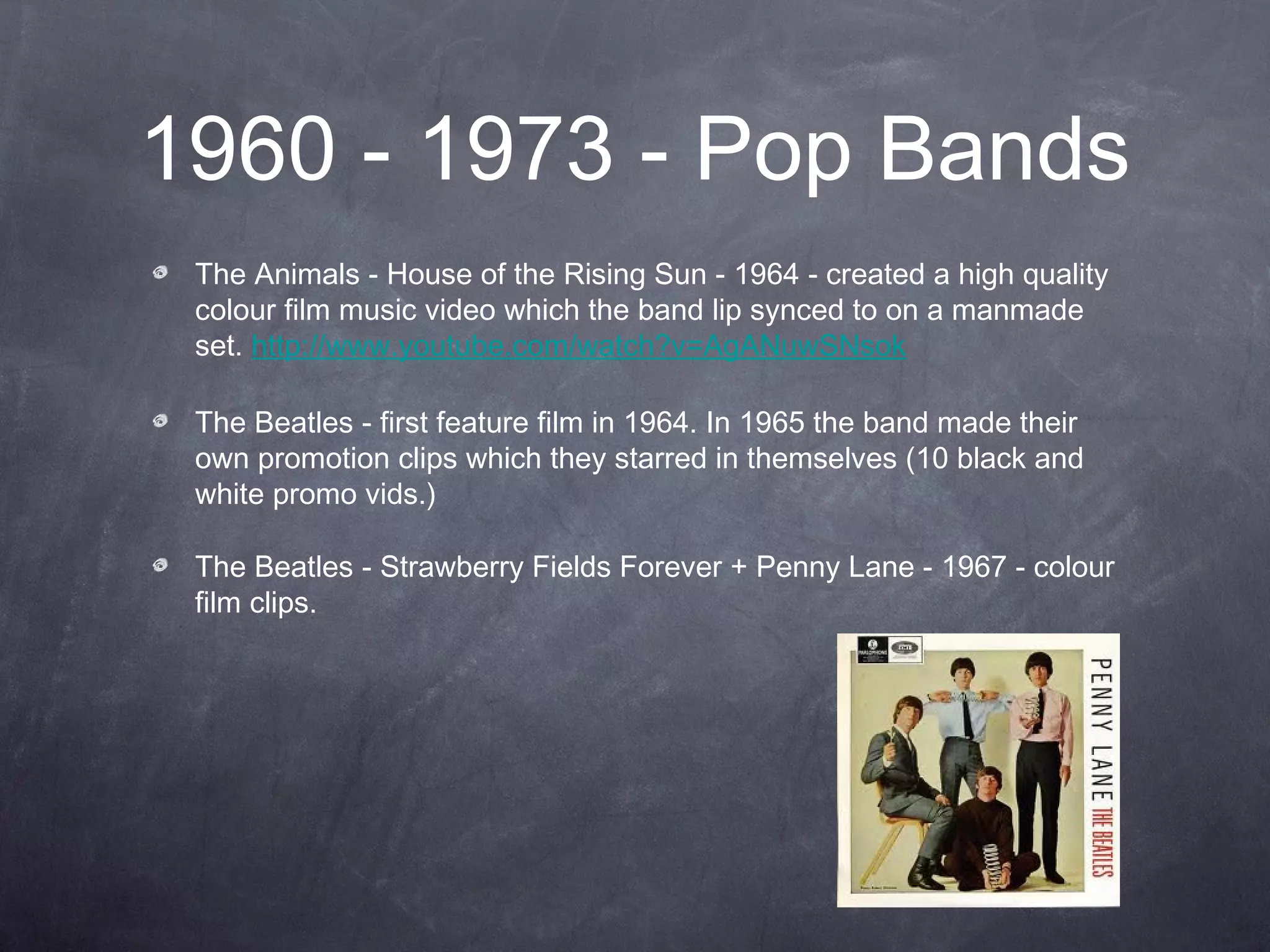 Music Video Timeline | PPT | History | Genres