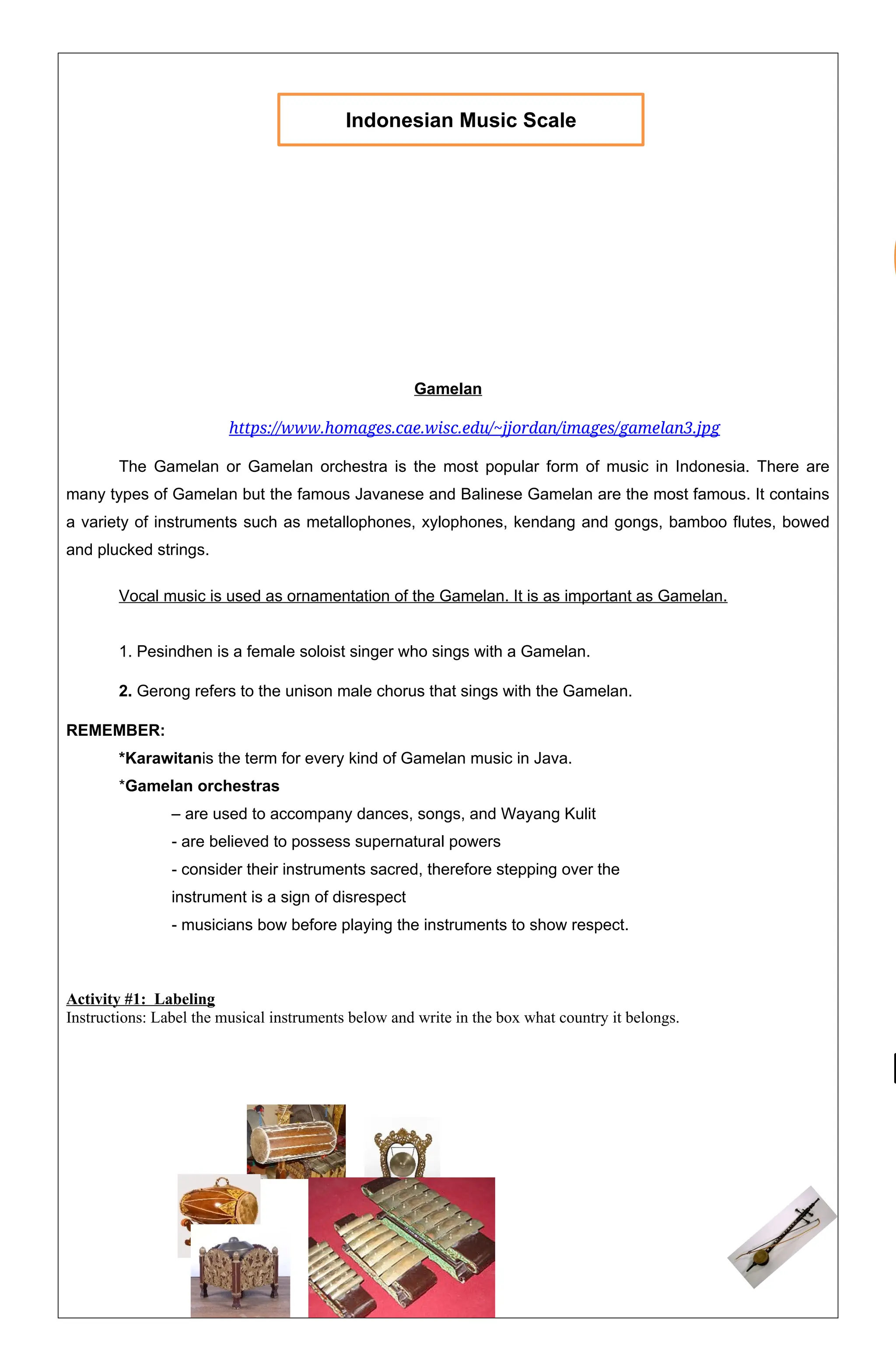 learning activity sheet in music 8 1st quarter | DOCX