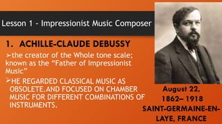 MUSIC 10 2ND LESSON.pptx SECOND DAY LESSONS | PPTX