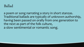 Music 10 Ballad and Standards | PPTX