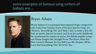 Music 10 Ballad and Standards | PPTX