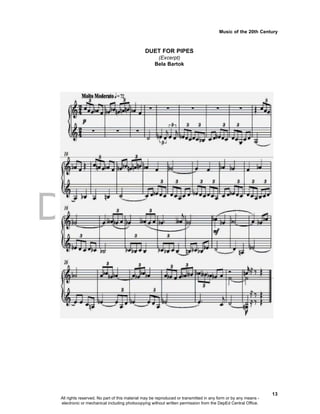 Grade 10 Music - Learning Material {Unit I: MUSIC OF THE 20TH CENTURY ...