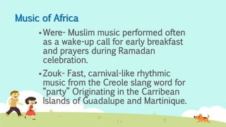 Music 10 lesson #1 african music | PPTX