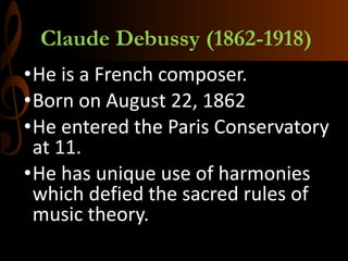 Music 10 lesson #1 impressionism | PPTX