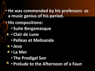 Music 10 lesson #1 impressionism | PPTX