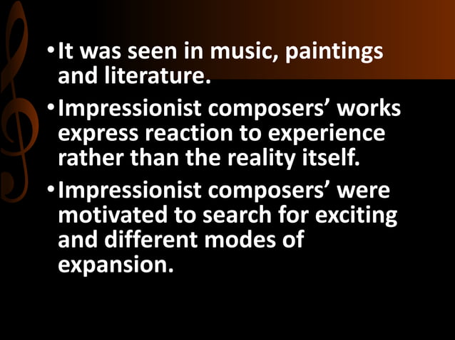Music 10 lesson #1 impressionism | PPTX