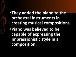 Music 10 lesson #1 impressionism | PPTX