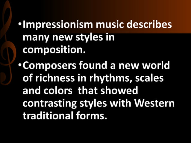 Music 10 lesson #1 impressionism | PPTX