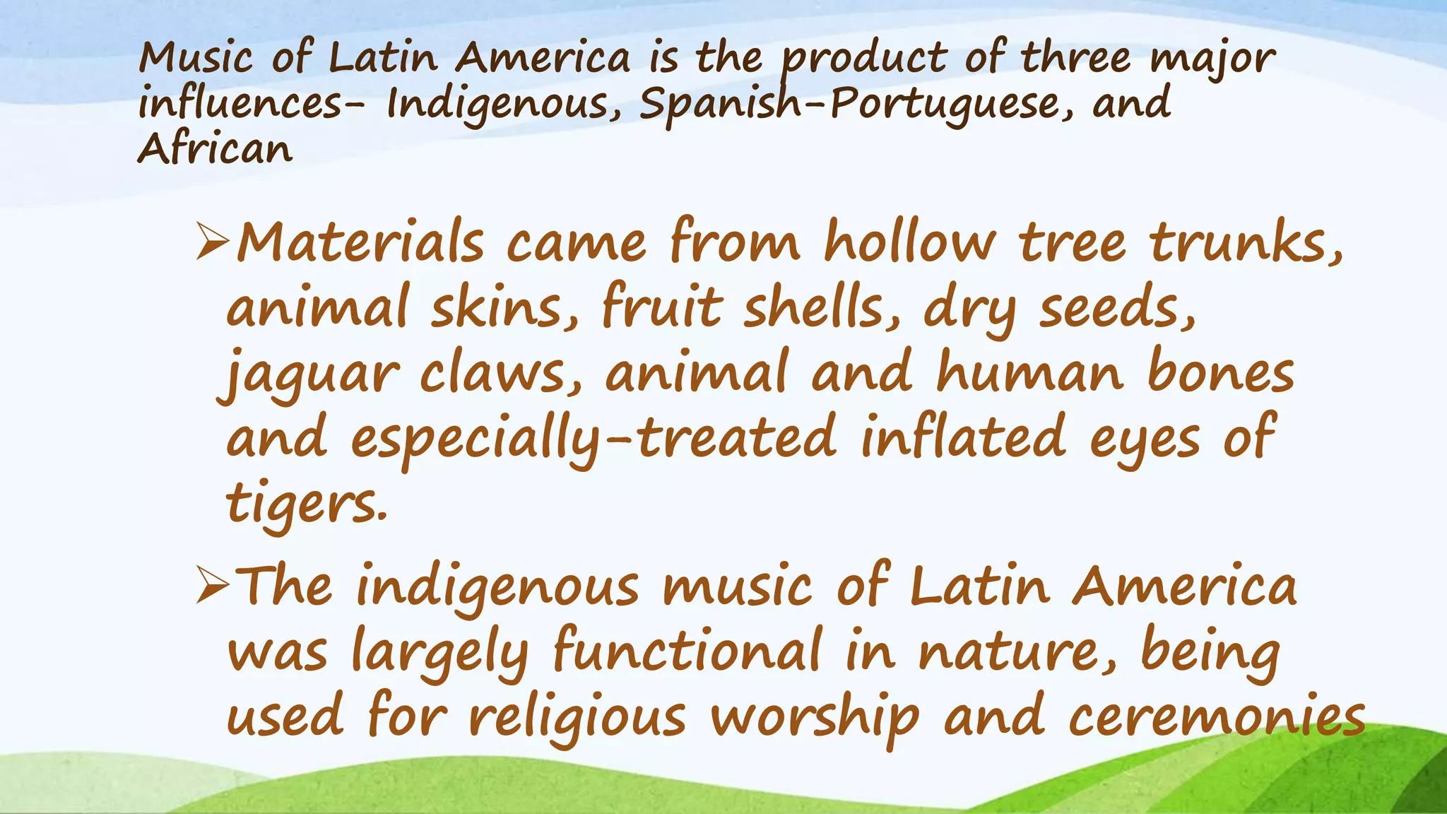 Music 10 lesson #1 latin american music | PPTX