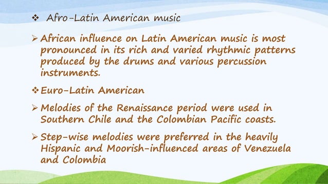 Music 10 lesson #1 latin american music | PPTX