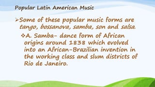 Music 10 lesson #1 latin american music | PPTX
